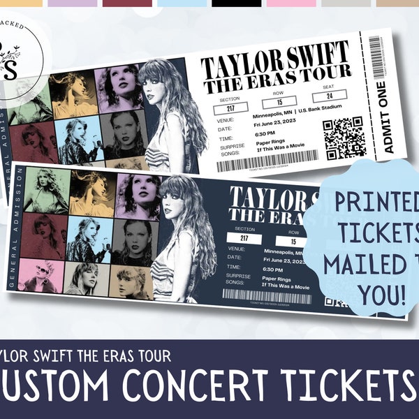 The Eras Tour Souvenir Ticket - Etsy