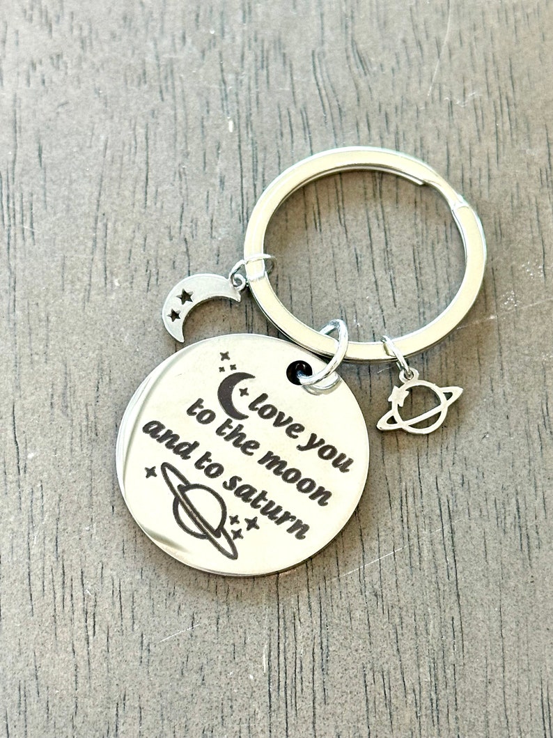 Taylor Swift Moon and Saturn Keychain Folklore Taylor Swift Friendship ...
