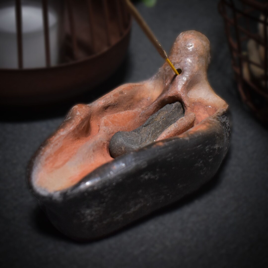 Magical Boho Incense Holder Spiritual Yoni Ceramic for Your Magical ...