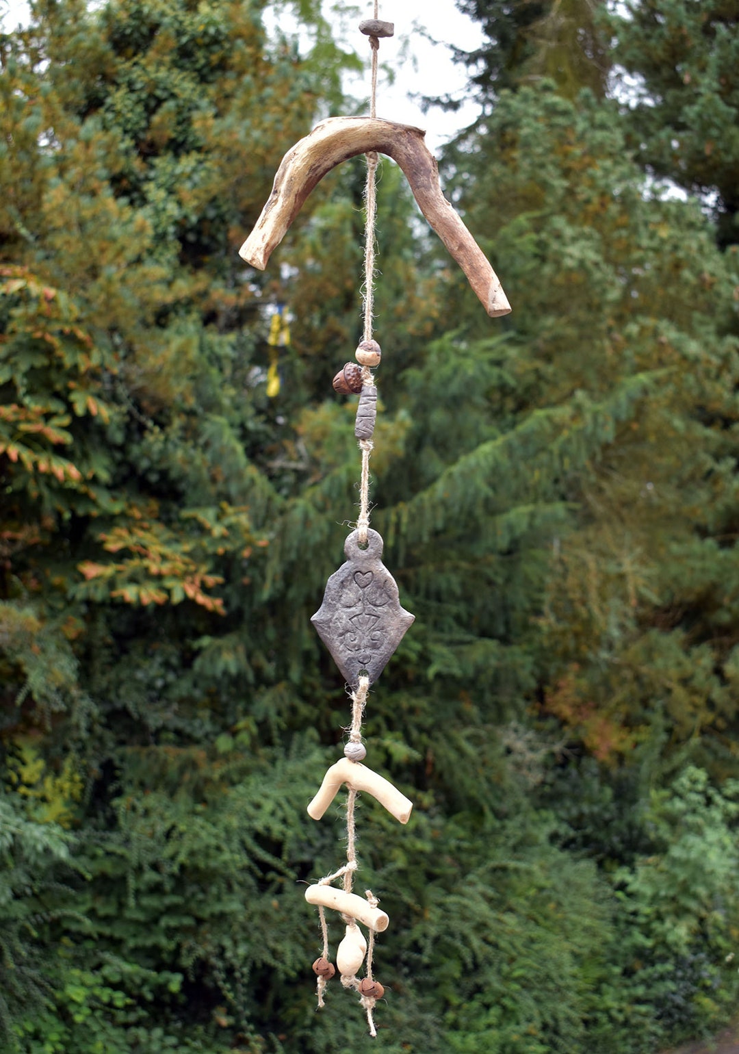 Handmade Witch Bell With a Shamanic Dream Goddess and Handpicked Tree ...