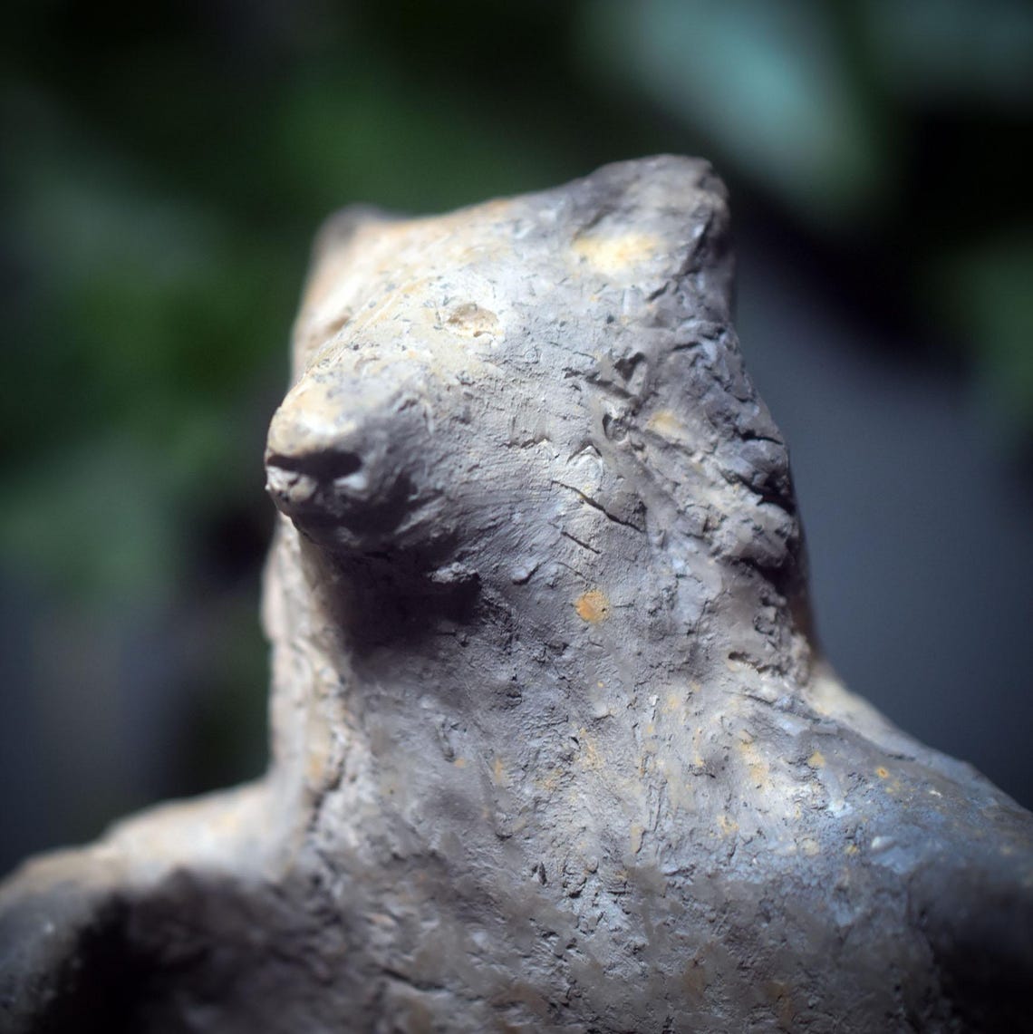 Dancing Wolf – Archaic Sculpture Made Using Traditional Smoke-firing Techniques – Item No ...