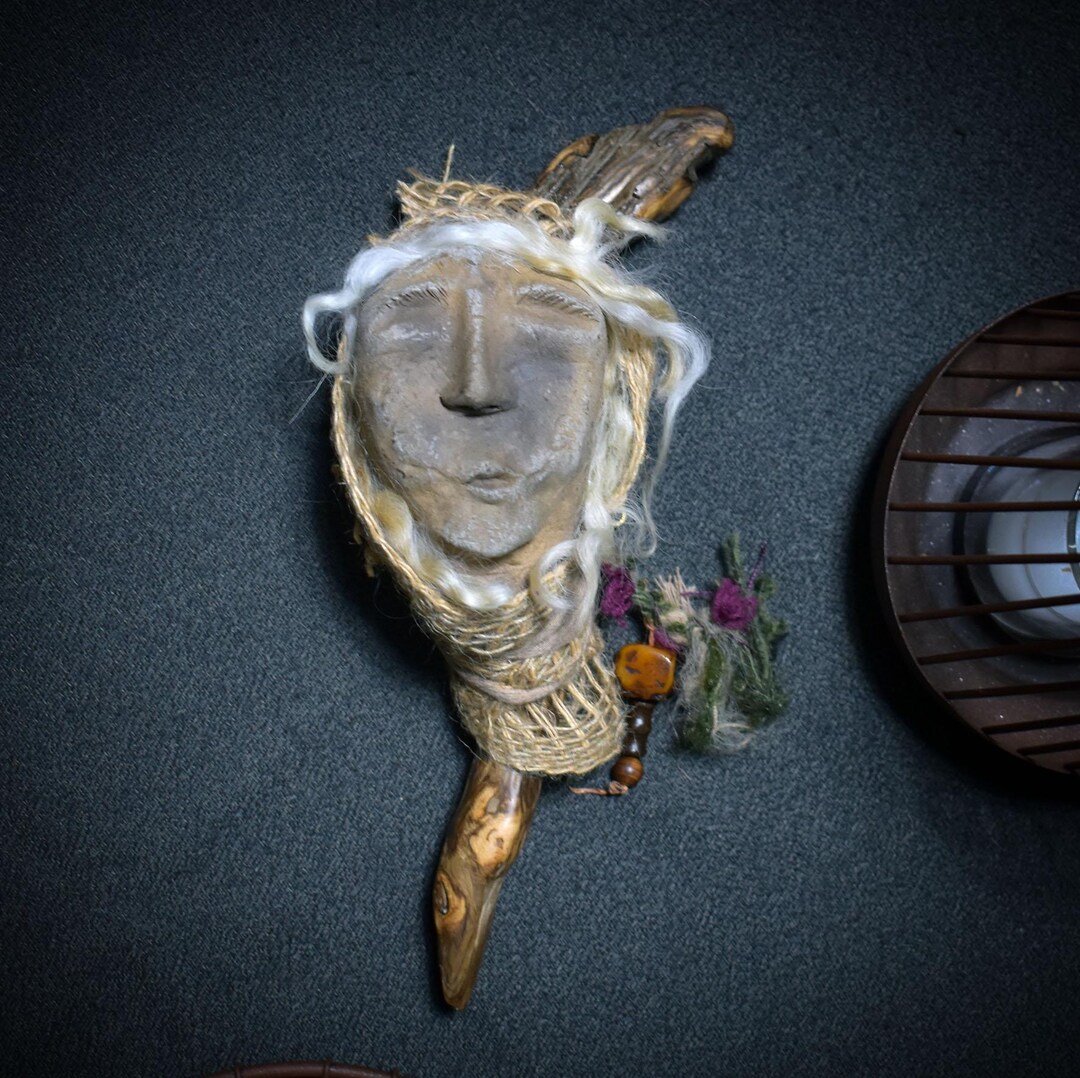 Spirit Doll - the Wise One - Soul Doll on Root Wood for Ancestral ...
