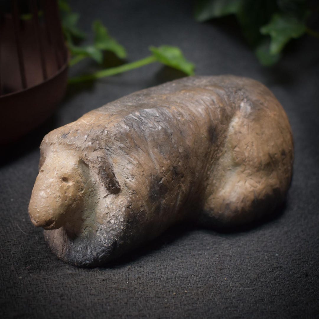 Handmade Sculpture of a Lying Lamb Made of Clay - A Powerful Easter ...
