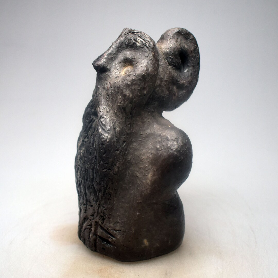 Handcrafted Odin Statue Made of Clay Finished in Smoke Firing Father of ...