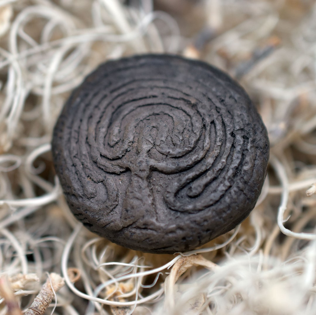 Hand Flatterer Lucky Charm Goddess Labyrinth Primitive Art - Etsy