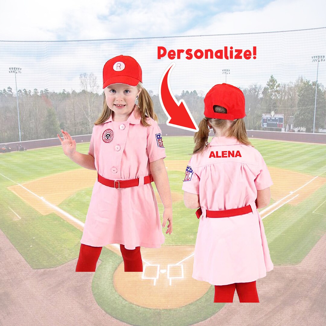 Rockford Peaches AAGPBL Baseball Dress | Halloween Costume Cosplay for ...
