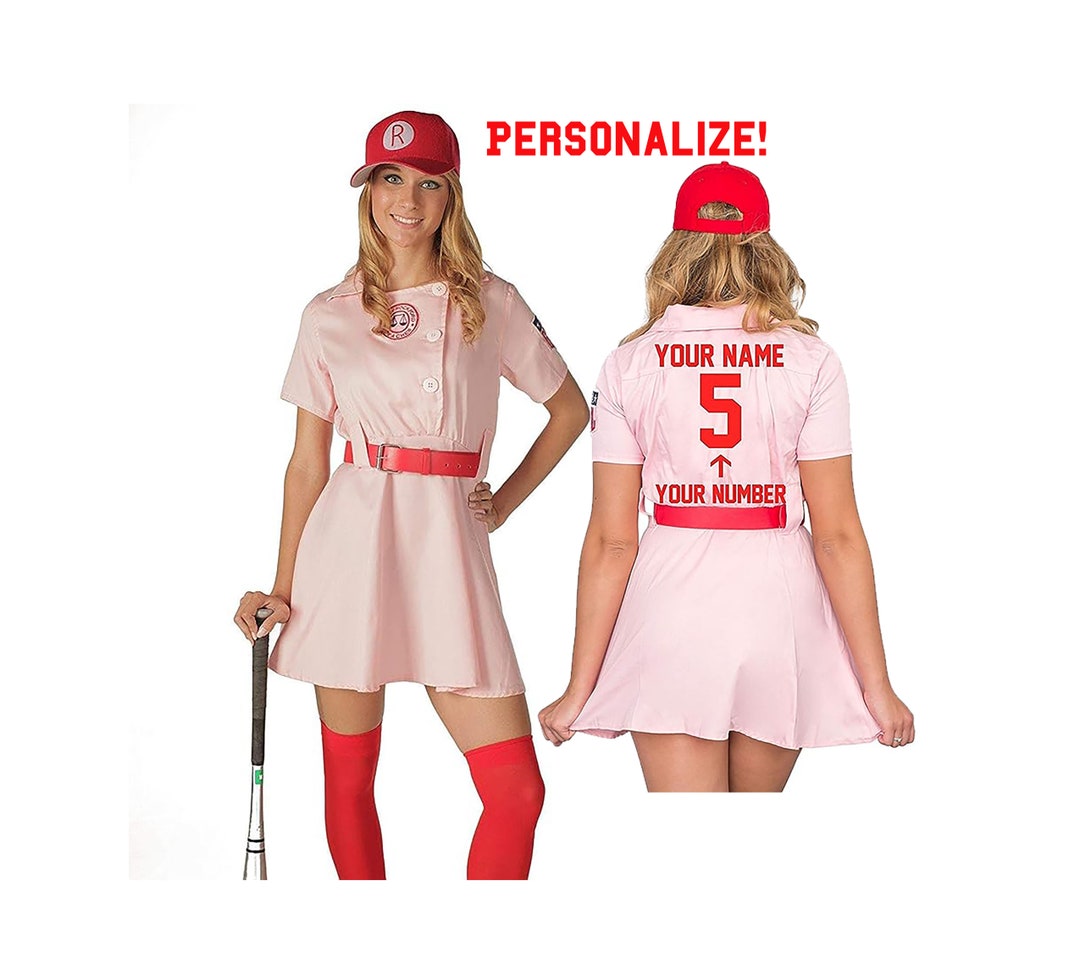 Rockford Peaches AAGPBL Baseball Dress | Halloween Costume Cosplay for ...