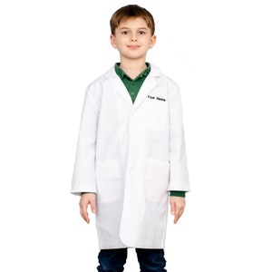 Personalized Kids Children Doctor Lab Coat | Veterinarian Vet Custom ...
