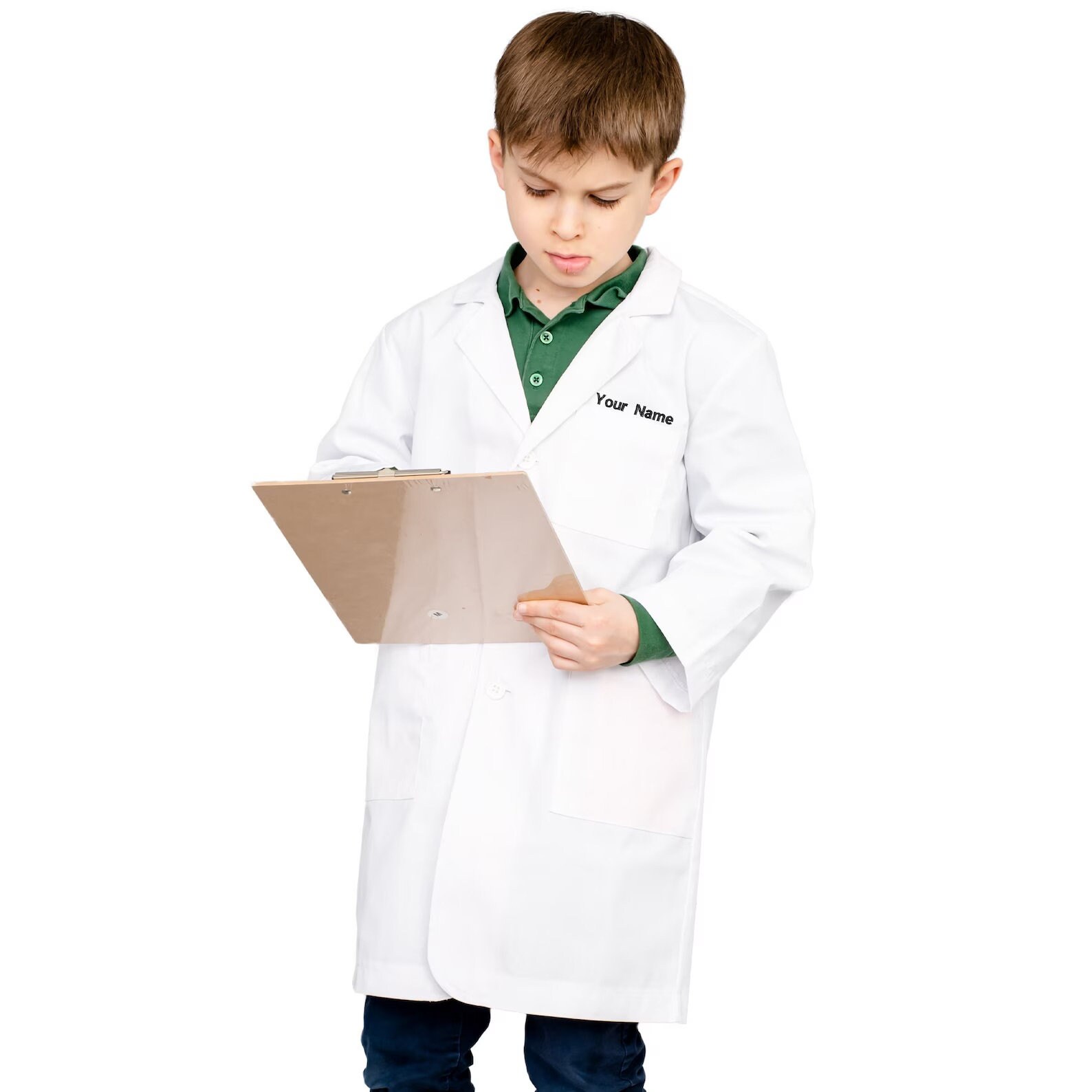 Personalized Kids Children Doctor Lab Coat Veterinarian Vet Custom Coat ...