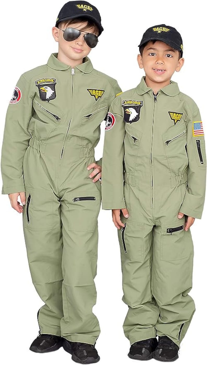Personalized Army Pilot Costume for Kids | Fighter Pilot Maverick ...