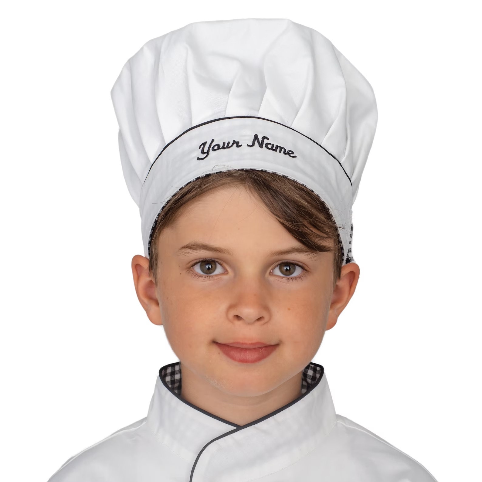 Personalized Kids Chef Jacket With Hat | Halloween Play Costume | Kids ...