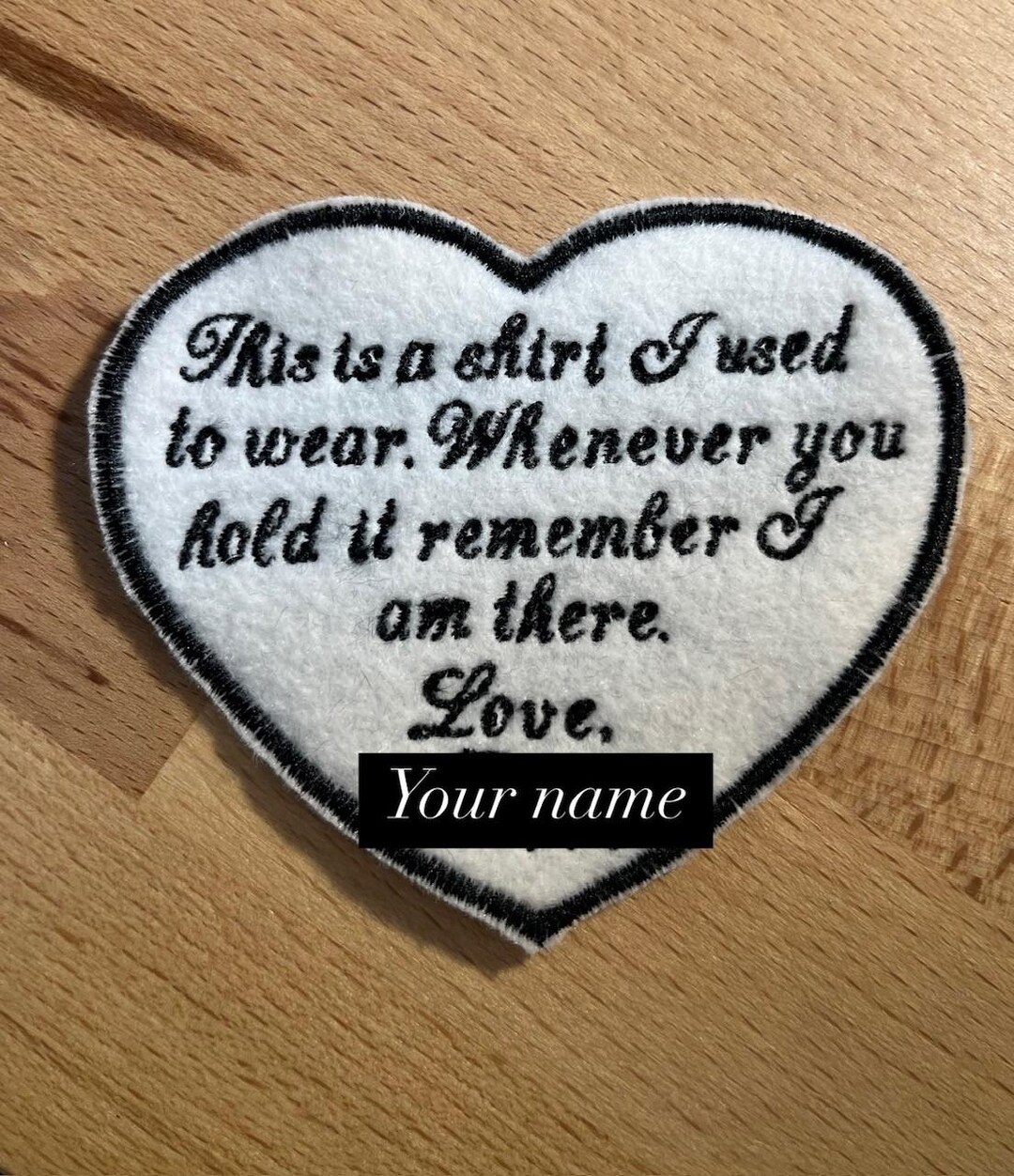 ADD ON: Custom Memory Patch for Bears - Etsy