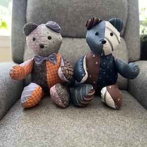 Handmade Necktie Memory Bear - Etsy