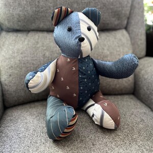 Handmade Necktie Memory Bear - Etsy