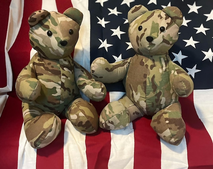 Memory Military Bear - Etsy