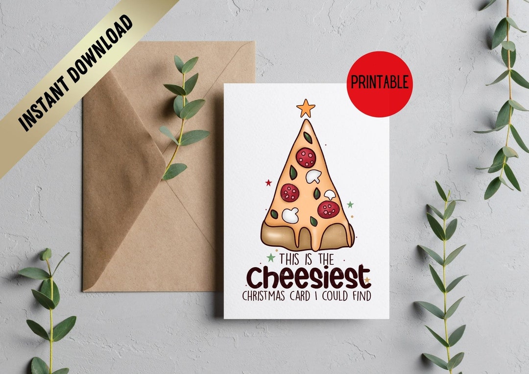 Funny Cheesiest Christmas Card Printable | Sassy Merry Xmas for ...
