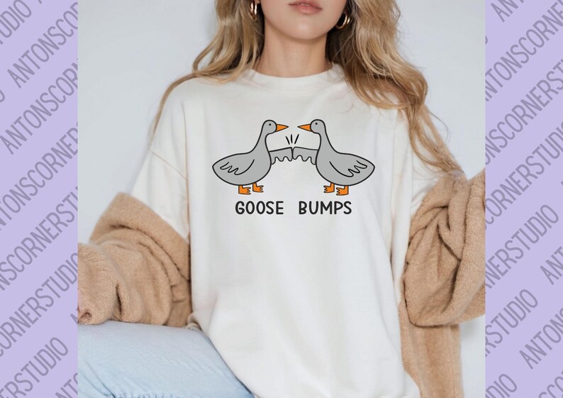 Goose Bump Funny PNG SVG Sublimation Silly Goose Best Friends Fist Bump ...
