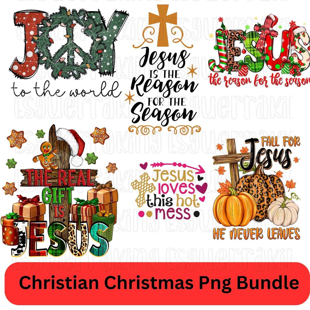 17 Design Christian Christmas Png Bundle Retro Christmas - Etsy