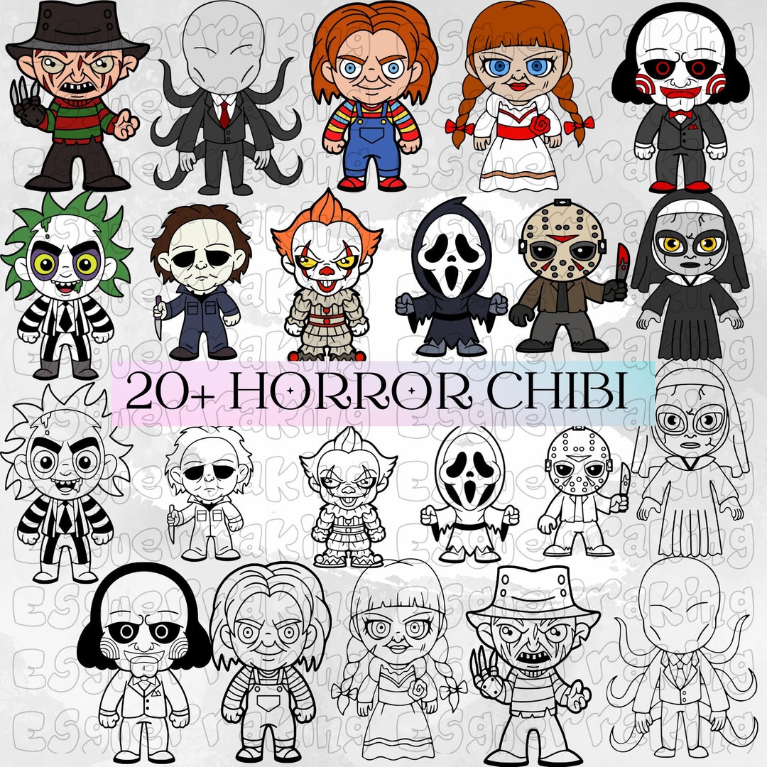 Horror Character Chibi Png Horror SVG Chibi Horror Svg - Etsy Canada