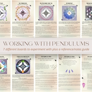 Working With Pendulums Guide and Seven Different Printable Boards - Etsy