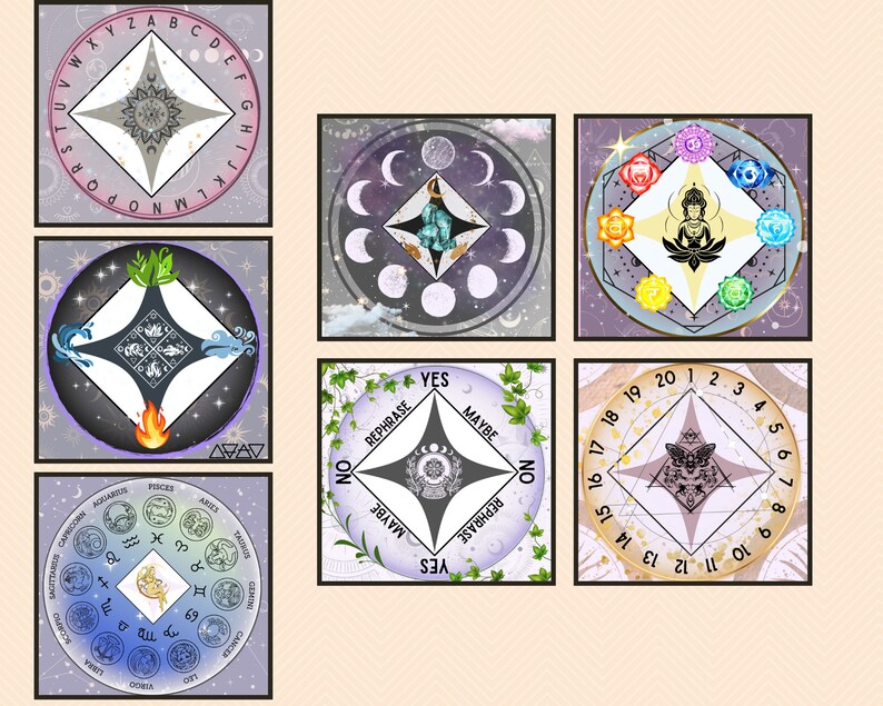 Working With Pendulums Guide and Seven Different Printable Boards - Etsy