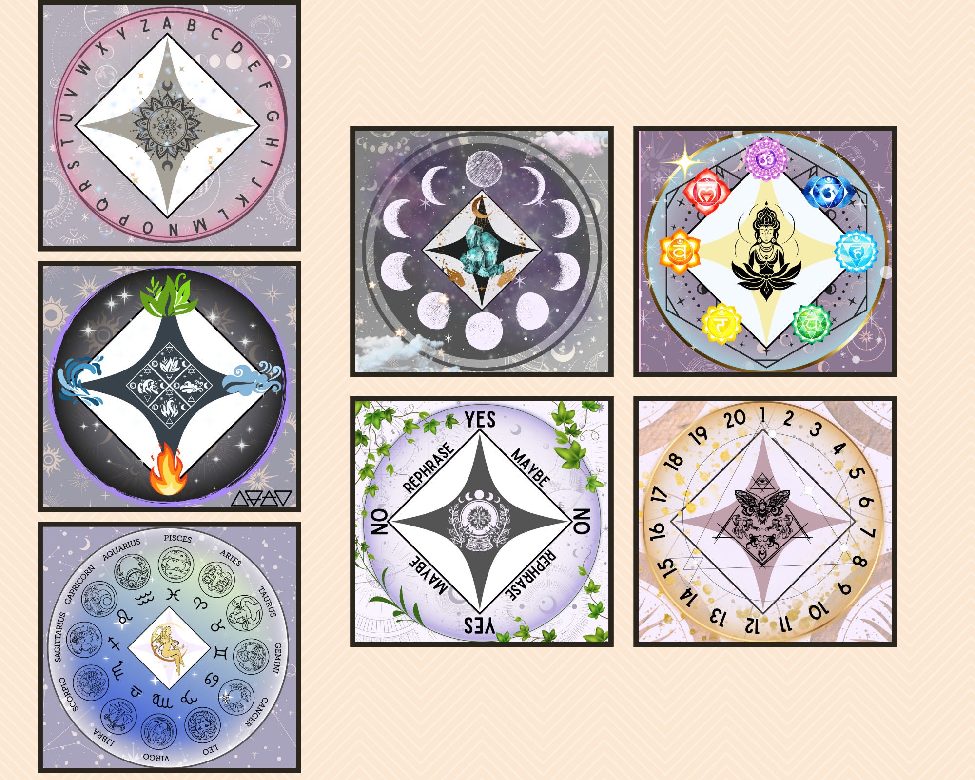 Working With Pendulums Guide and Seven Different Printable Boards - Etsy