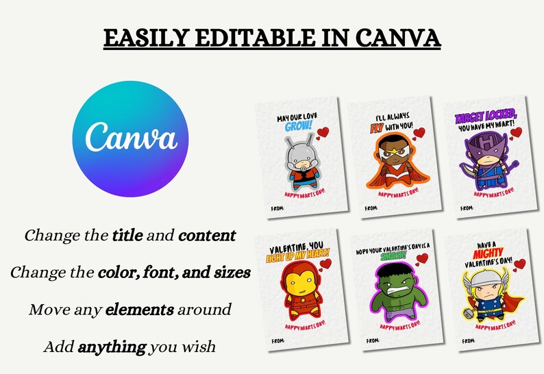 Superhero Valentine's Day Cards, Kids Exchange School, Classroom ...