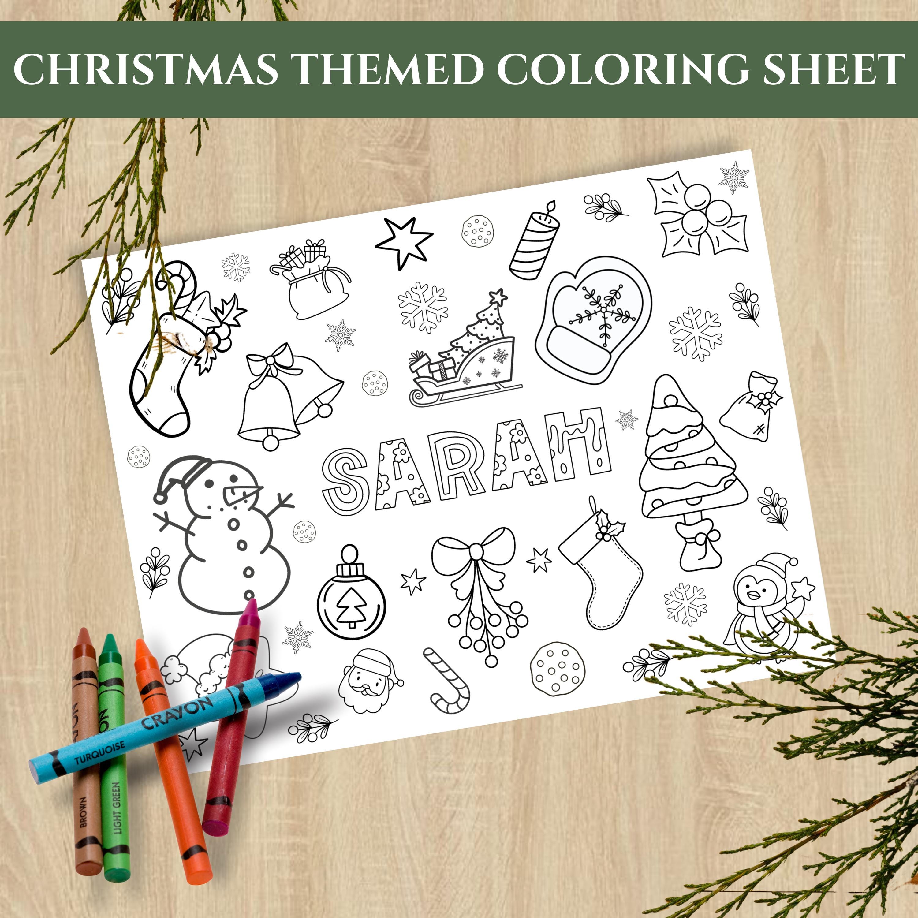 Christmas Coloring Page for Kids | Fun Printable Holiday Activity ...
