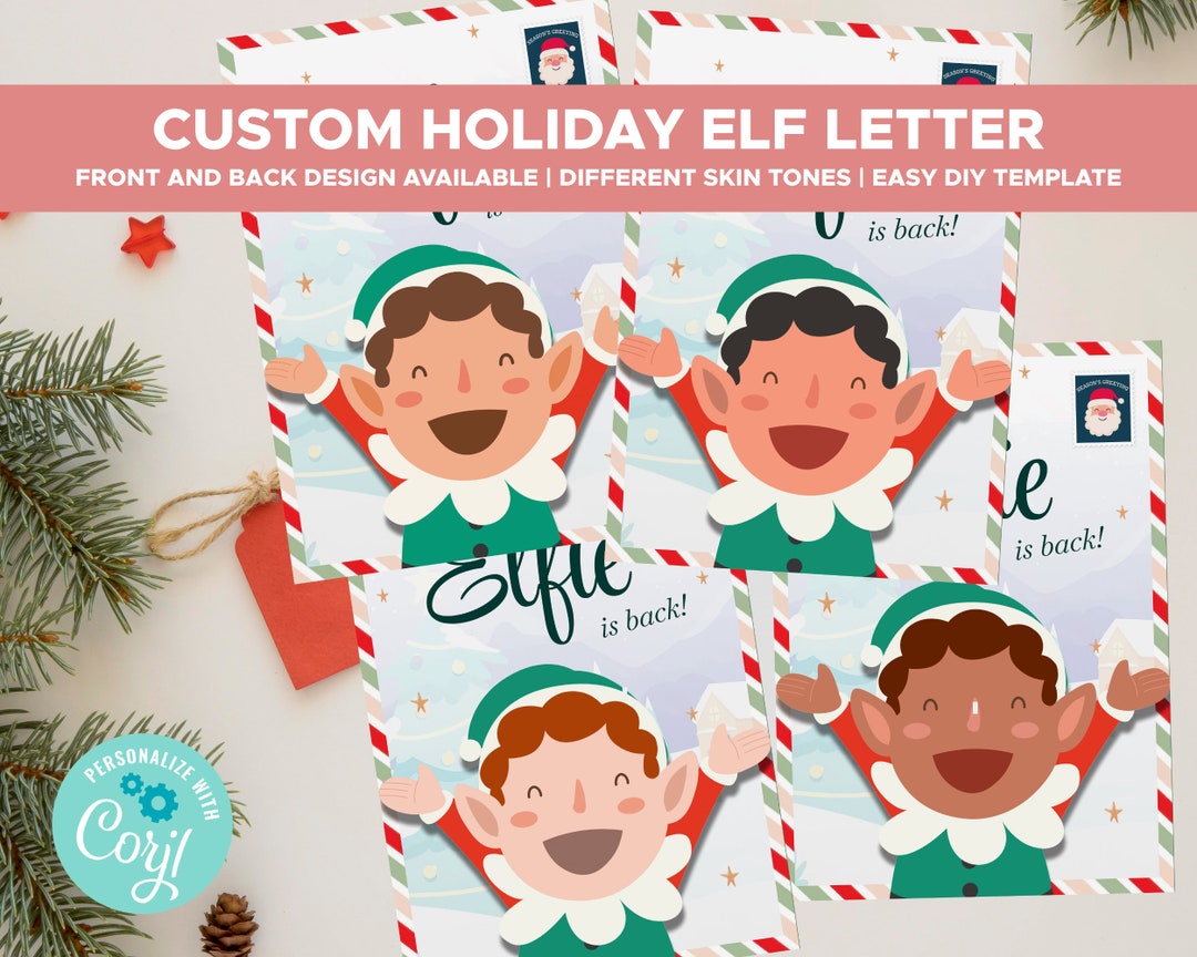 Editable Elf Arrival Letter Christmas, Elf Letter Welcome, Elf Festive ...