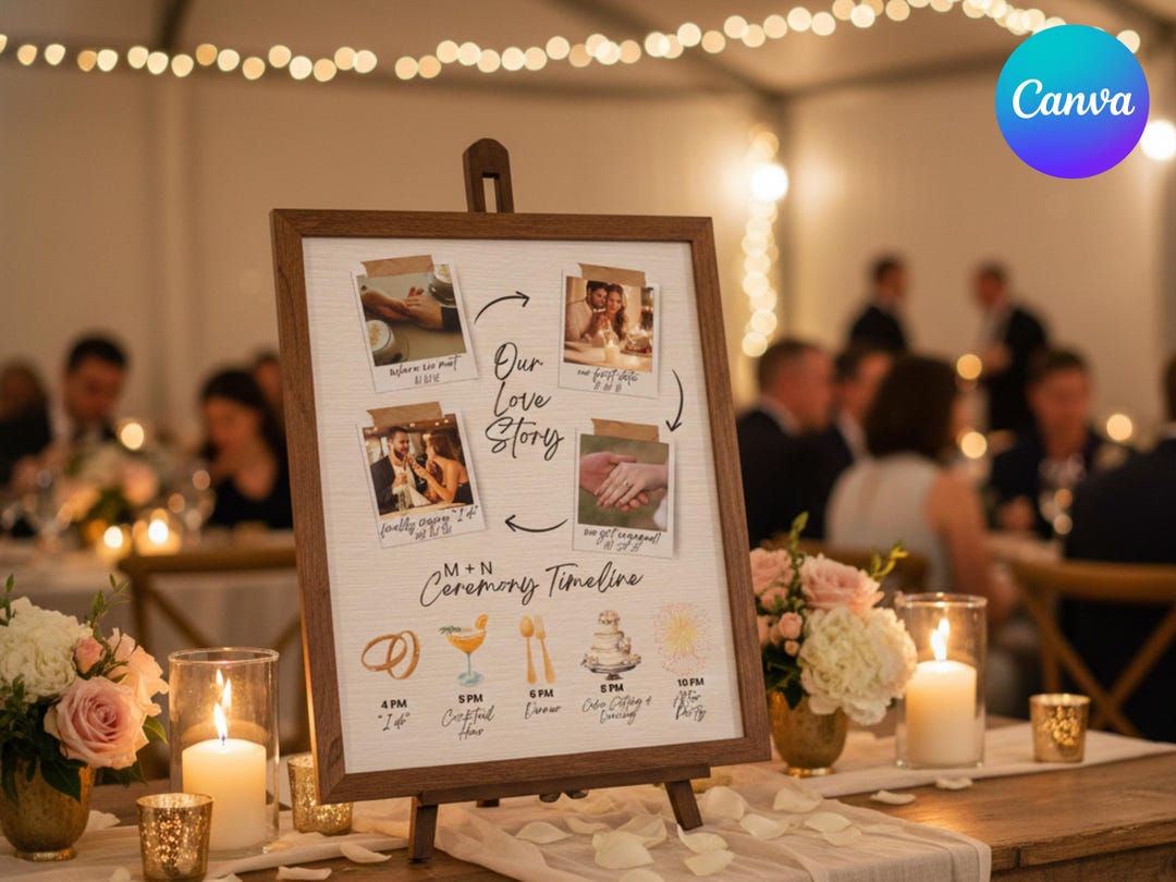 Our Story so Far, Our Story Wedding Sign, Wedding Timeline Sign, Our ...