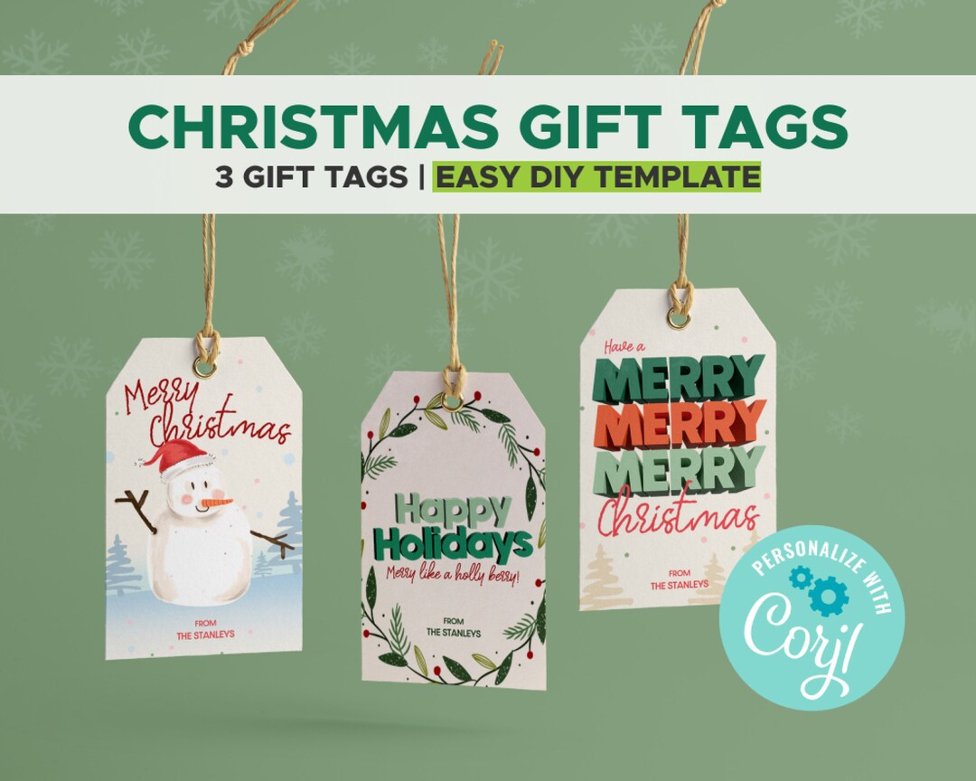 Custom Christmas Gift Tags, Personalized Christmas Tags, Tag for ...