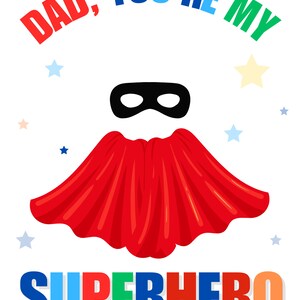 Superhero Handprint Father's Day Craft | Printable DIY Keepsake ...