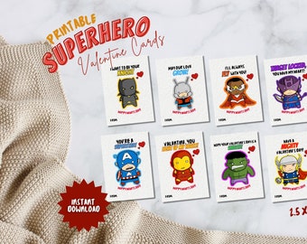 Superhero Valentine's Day Cards, Kids Exchange School, Classroom ...