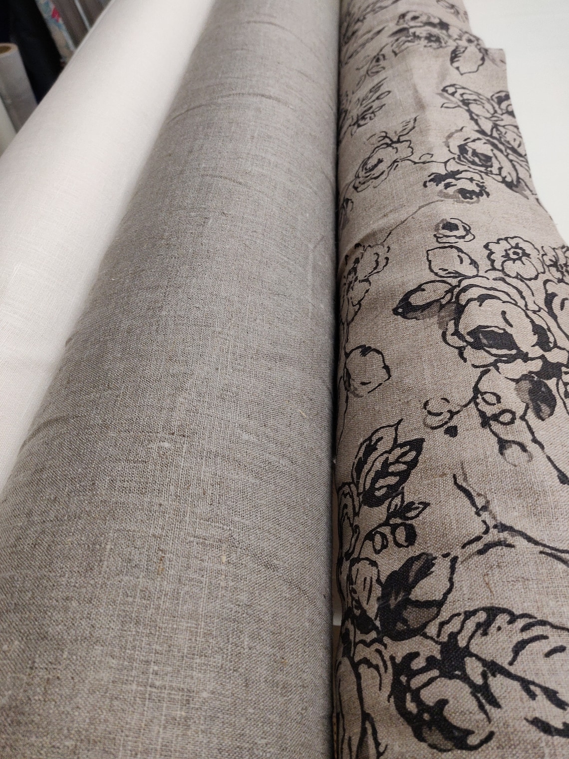 Natural 100% Linen sample Made to Measure Roman Blind,hand Finished ...