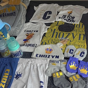 Personalized Newborn Baby Gift Box | Custom Clothing Set - Etsy