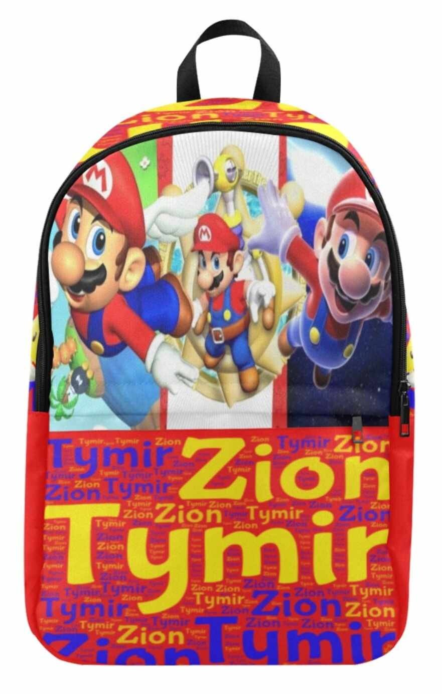 Custom Mario Bros. Backpack backpack Mario Bros - Etsy