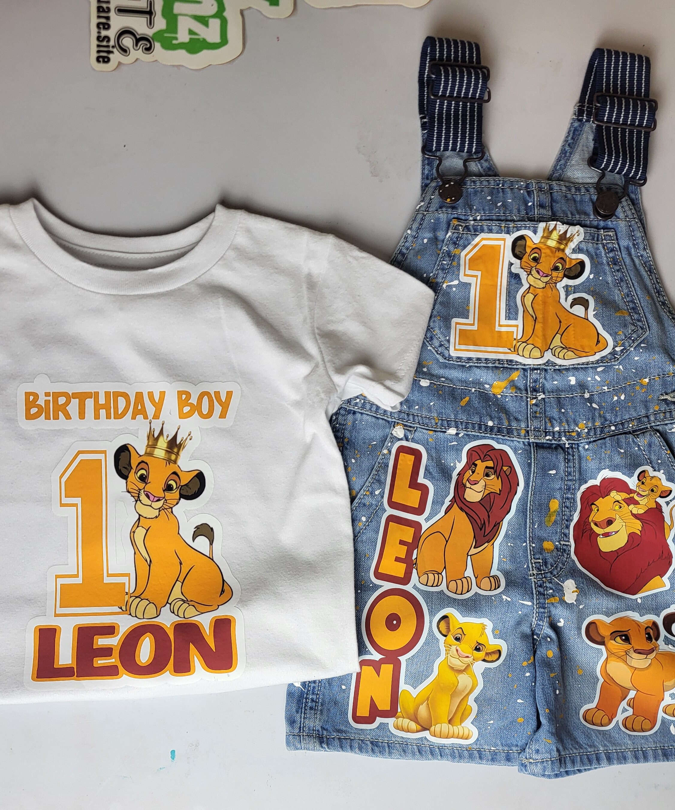 Lion King Birthday Outfit Simba Toddler Birthday Outfit Shorts Overalls ...
