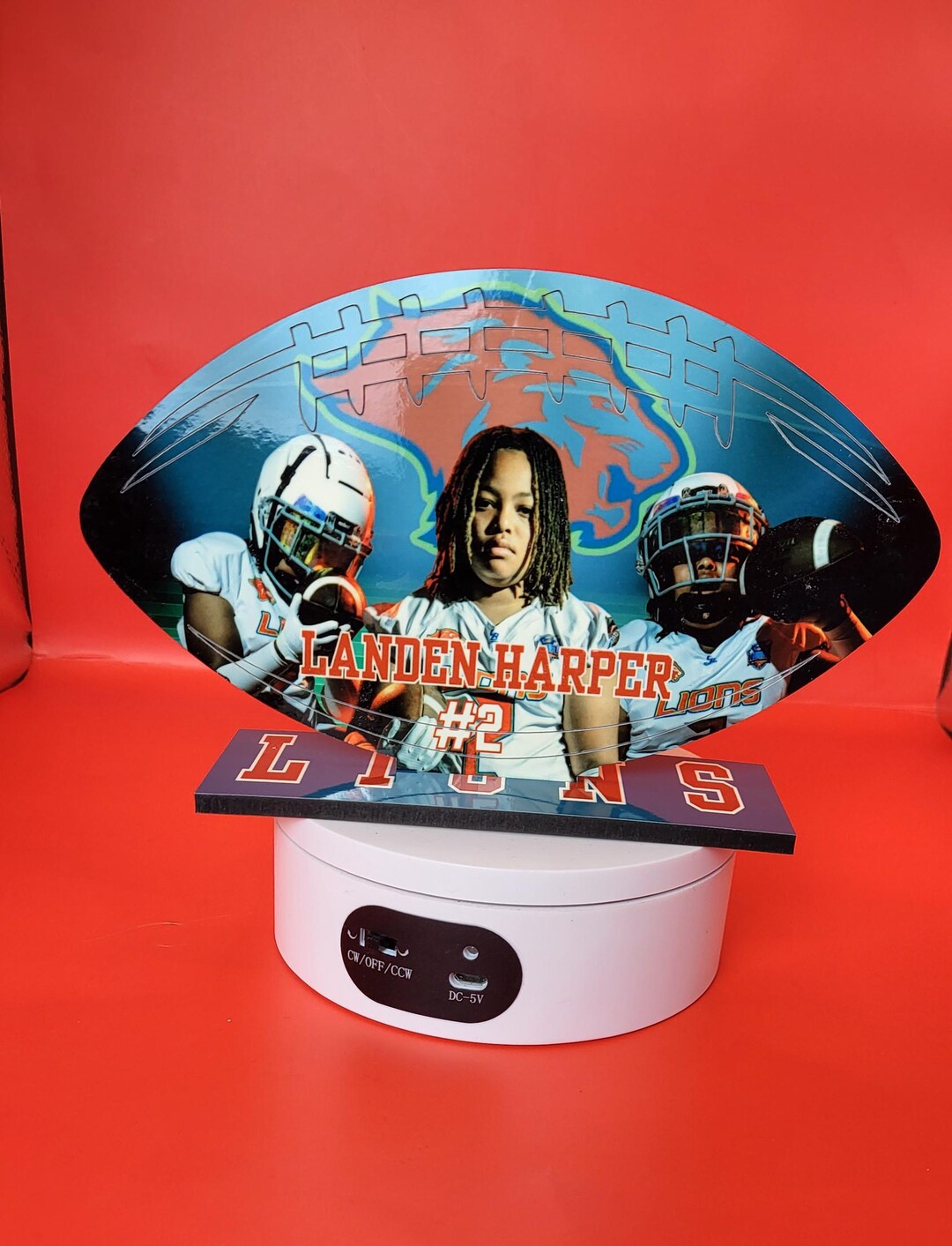 Custom Football Photo Plaque | Any Sport| Gift for Players | Athlete ...