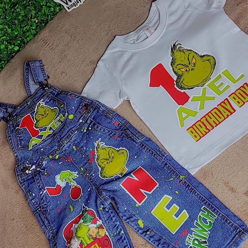 Denim Shirts With Grinch - Etsy