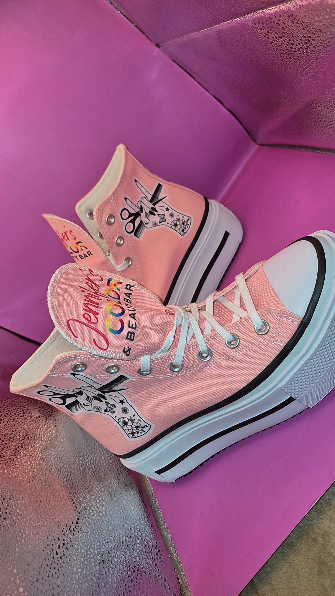 Custom Chuck Taylor All Star Lift Double Stack | Personalized Platform ...