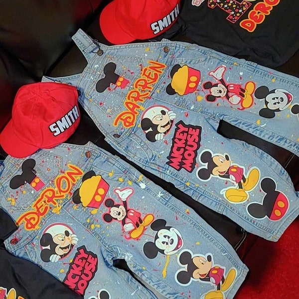 Mickey Mouse Clubhouse Custom Overalls - Etsy