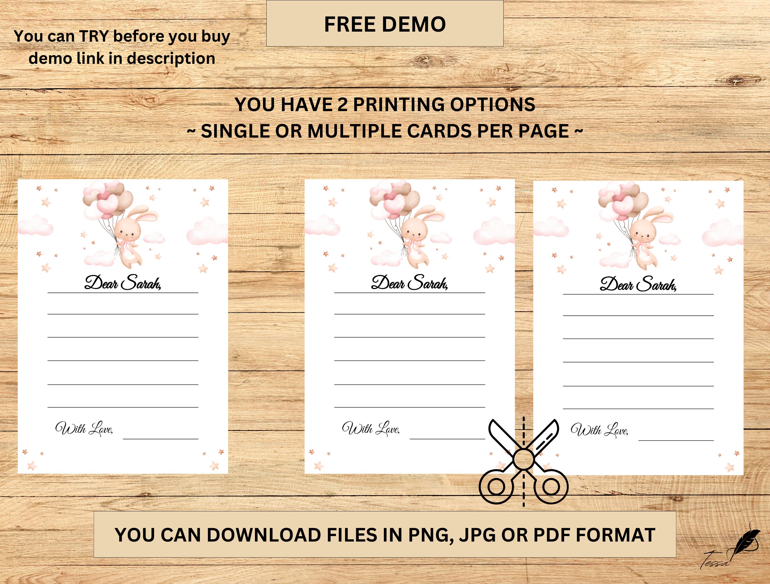 Editable Pink Bunny Time Capsule, Cute Bunny First Birthday Party ...