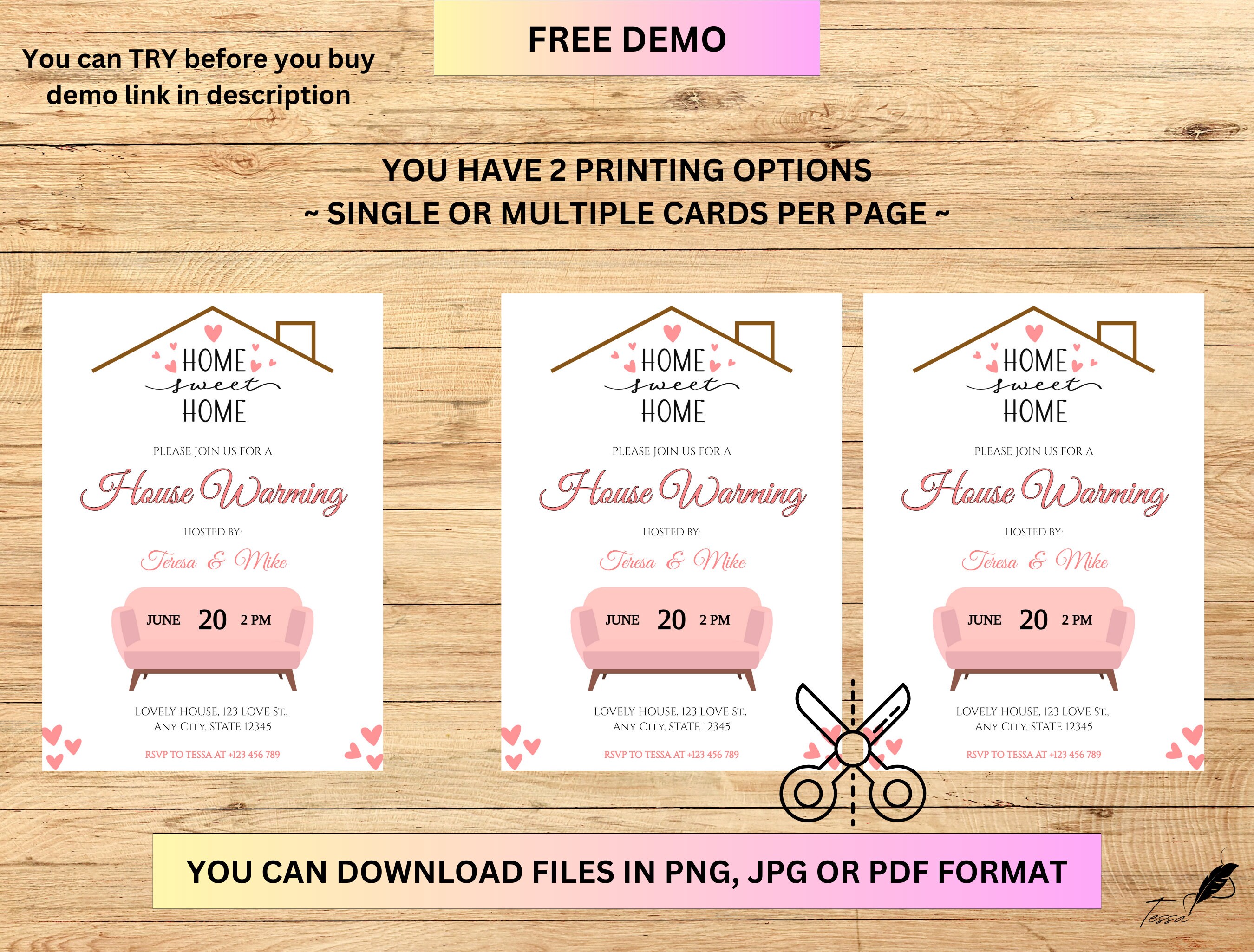 EDITABLE House Warming Invitation, House Warming Party Invite, Elegant ...