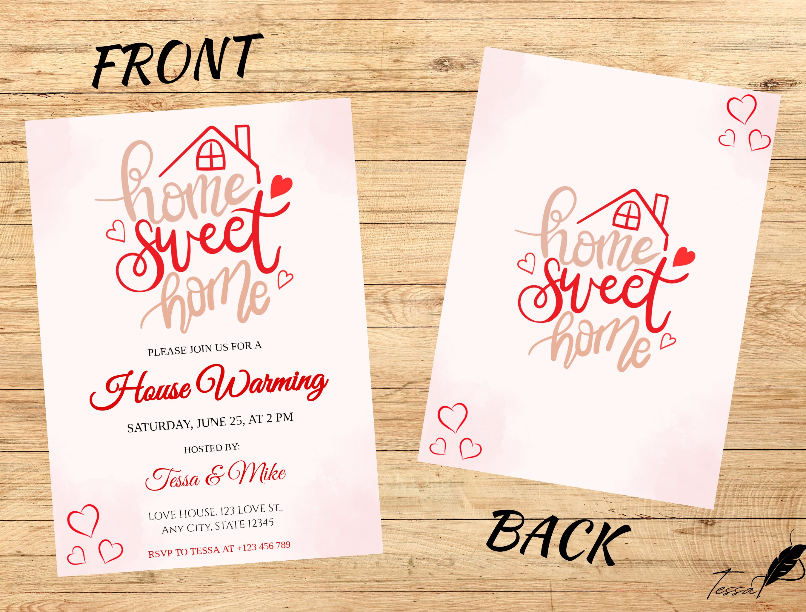 EDITABLE House Warming Invitation, House Warming Party Invite, Lovely ...