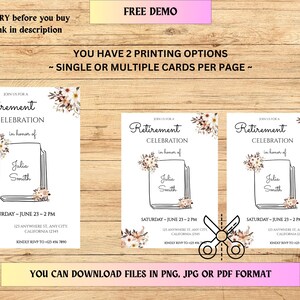 Editable Librarian Retirement Invitation Template, Librarian Retirement ...