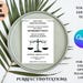 Elegant Judge Retirement Invitation Template: Scales of Justice ...