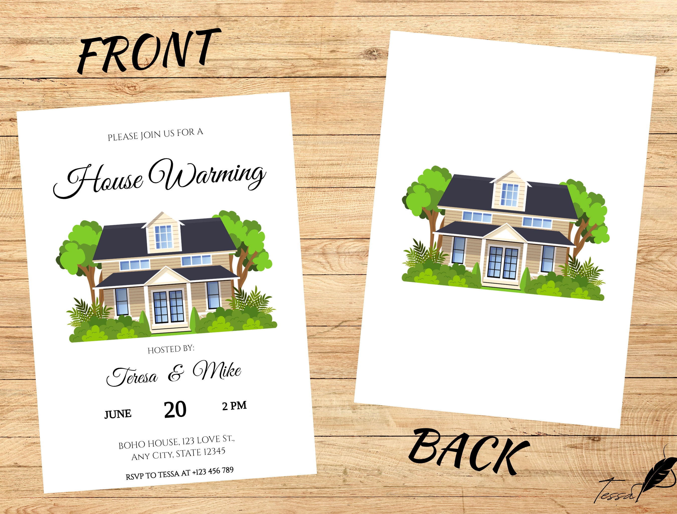 EDITABLE House Warming Invitation, House Warming Party Invite, Elegant ...