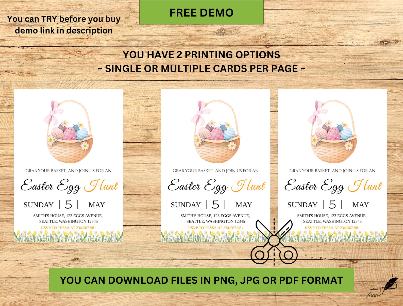 Editable Easter Egg Hunt and Brunch Invitation Easter Bunny Egg Hunt ...