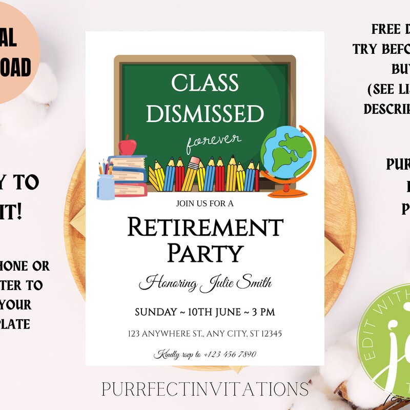 Teacher Retirement Party - Etsy