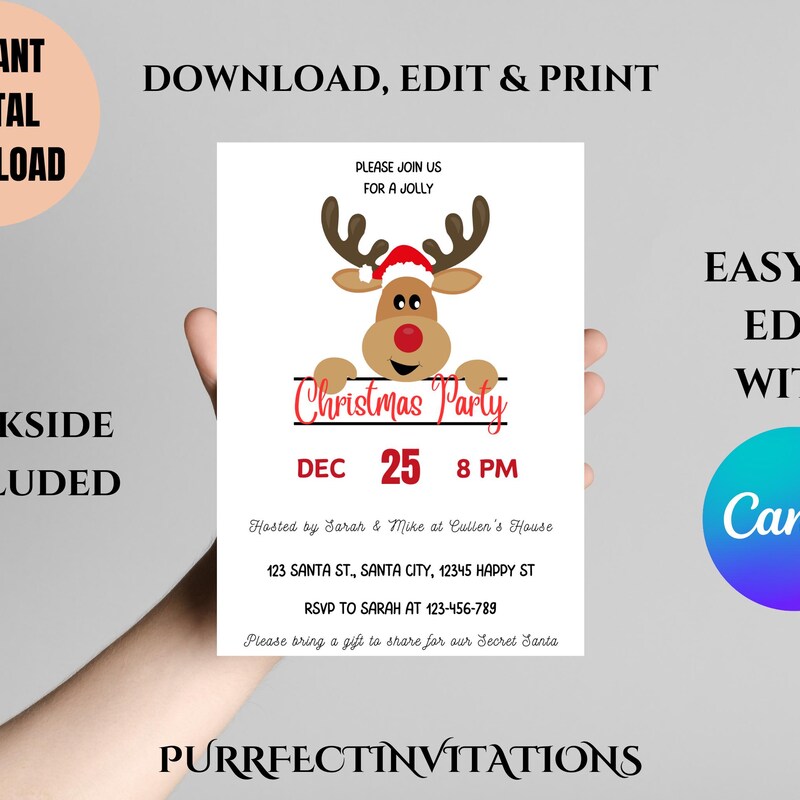Reindeer Party - Etsy